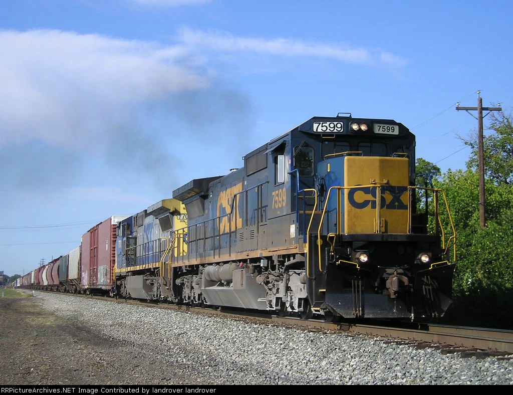 CSXT 7599 On CSX Q 507 Eastbound